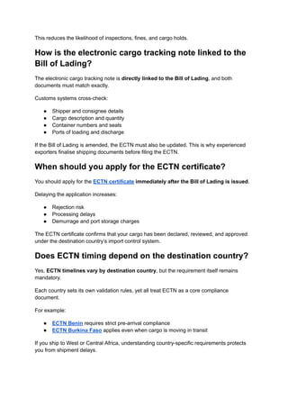 When Is an Electronic Cargo Tracking Note Required in the Shipping ...