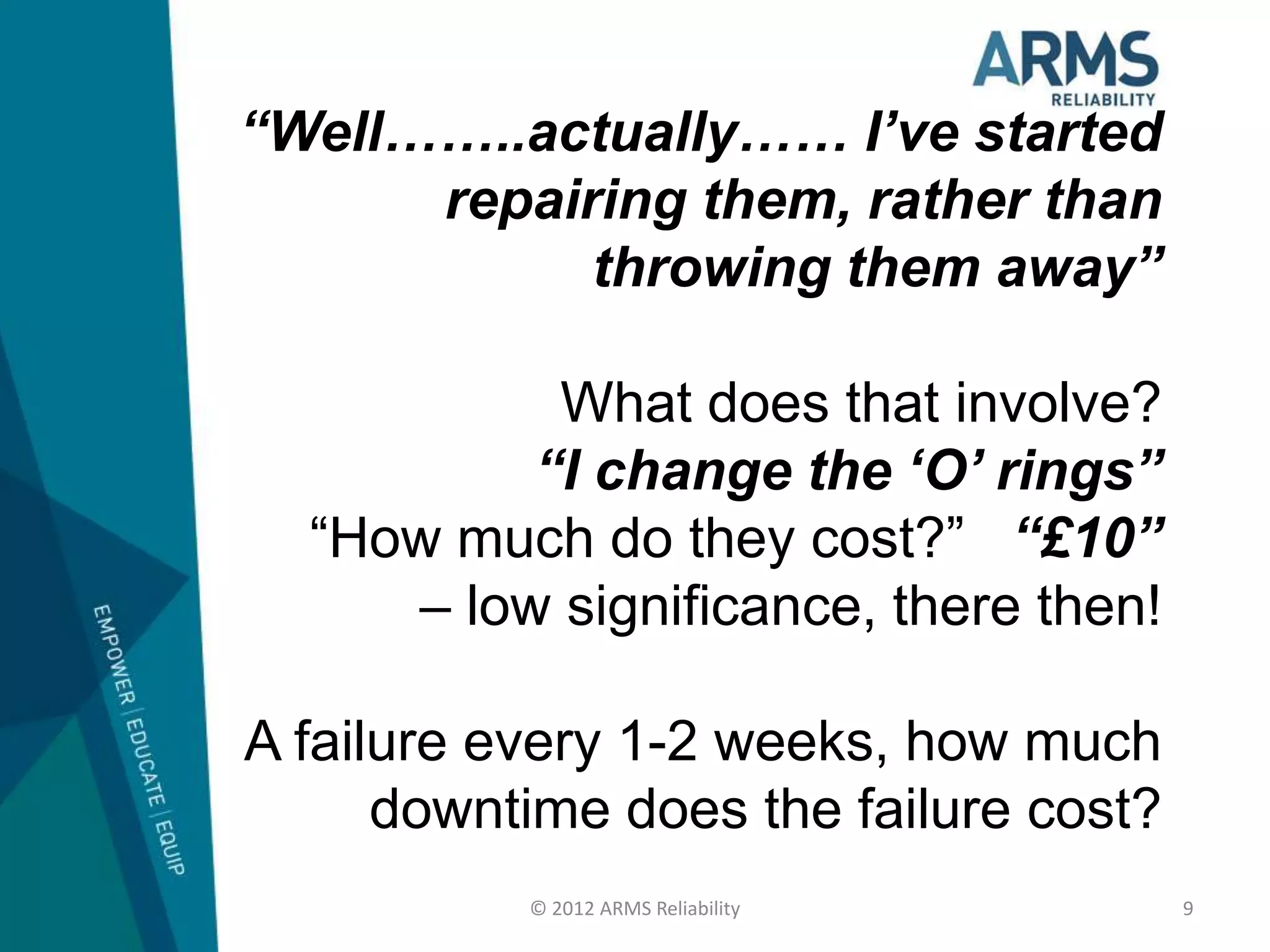 Root Cause Analysis - When is a problem not a problem? | PPT