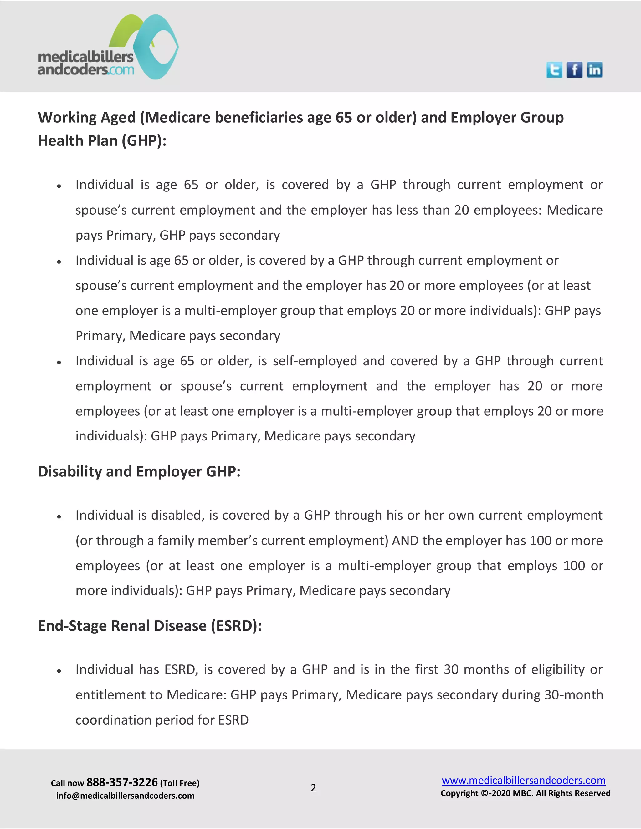 When is Medicare Secondary Payer? | PDF