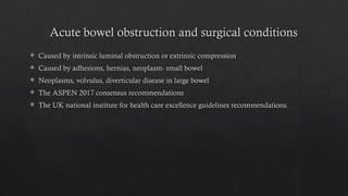 When is parenteral nutrition indicated in the hospitalized.pptx