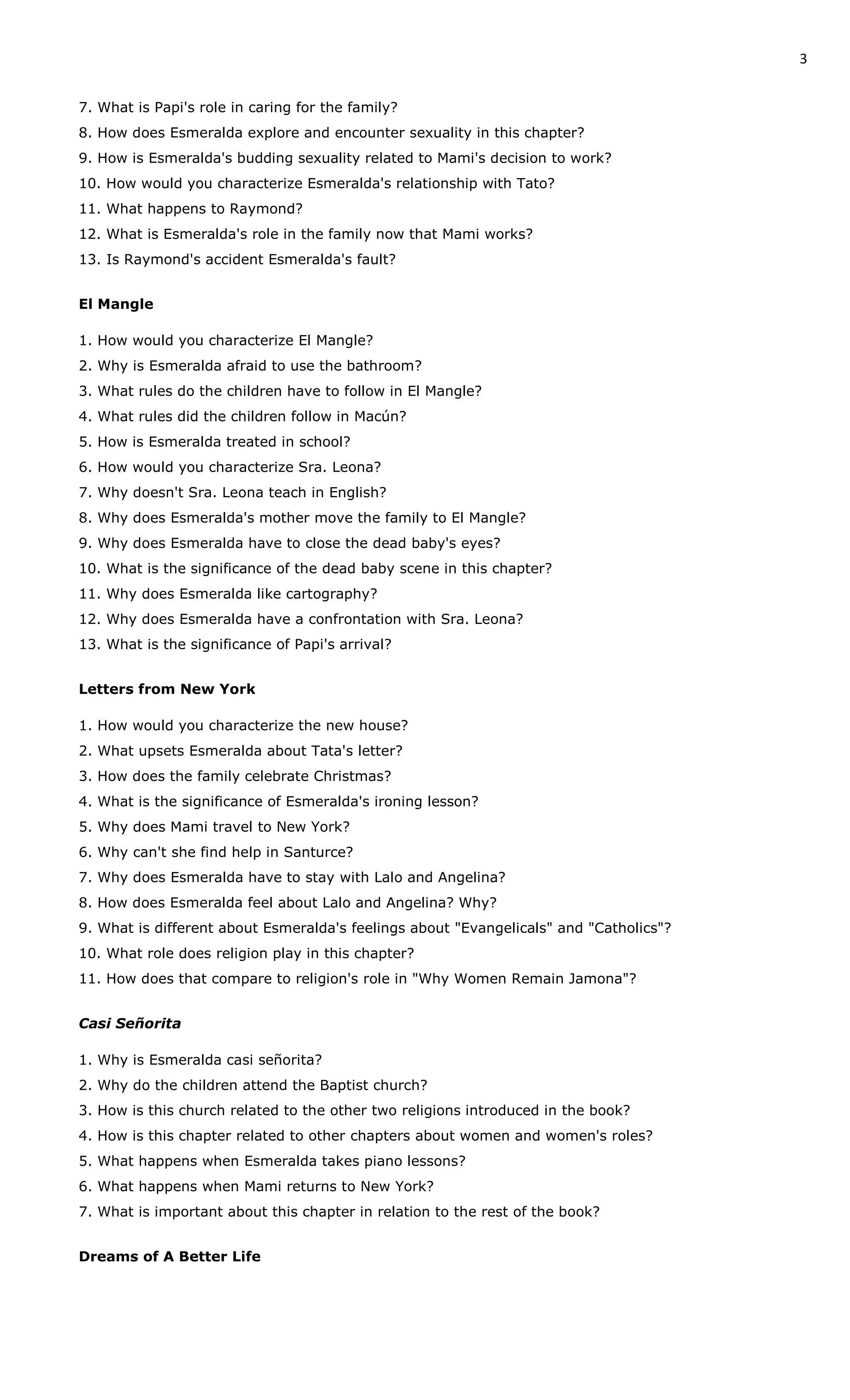 When i was puerto rican questions | DOCX