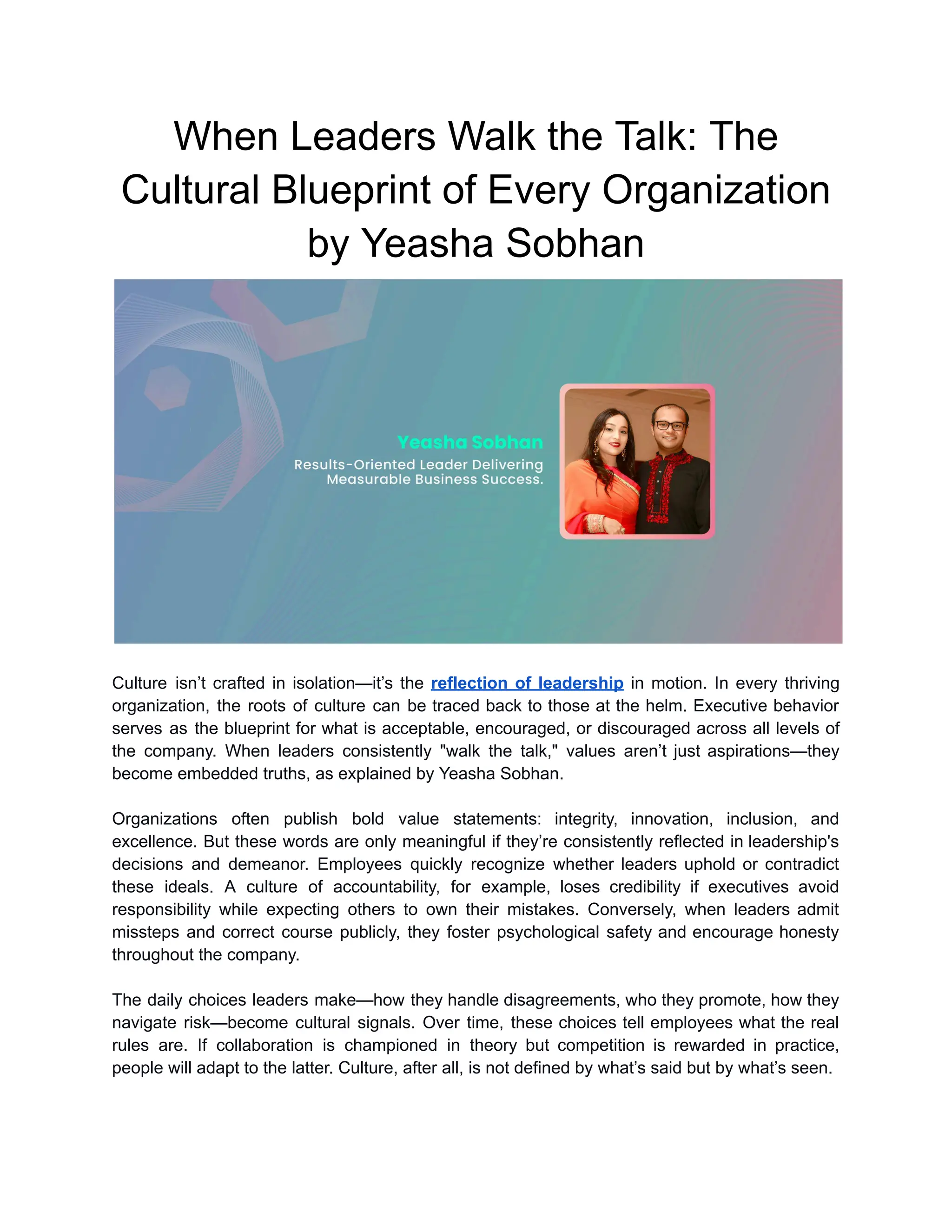 When Leaders Walk the Talk_ The Cultural Blueprint of Every ...