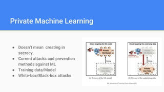 Privacy and Machine Learning — Where are we? | PPTX