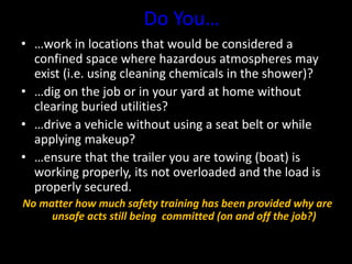 When people don’t want to follow safety | PPTX