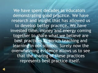 When sharing best practice is best practice itself | PPT
