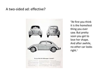 When should ads use two sided arguments | PPTX