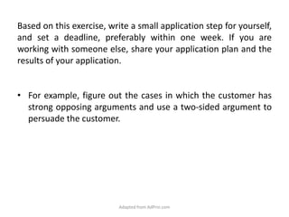 When should ads use two sided arguments | PPTX