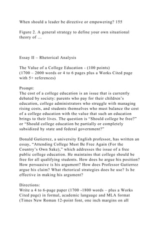 When should a leader be directive or empoweringHow to devel.docx