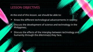 "The relation between Humanity and Technology" | PPT