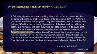 When Our Net Comes Up Empty | PPT