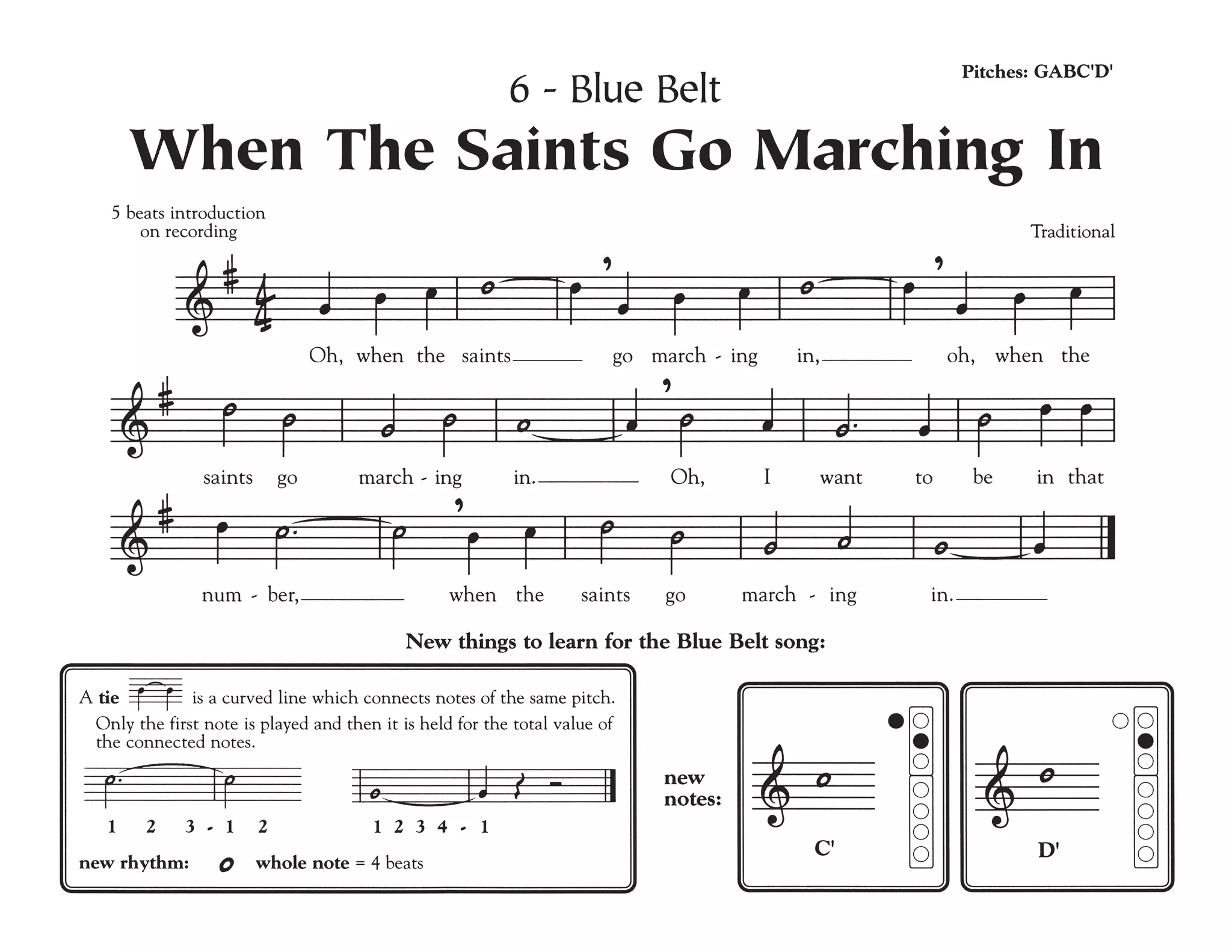 When the saints go marching in recorder | PDF