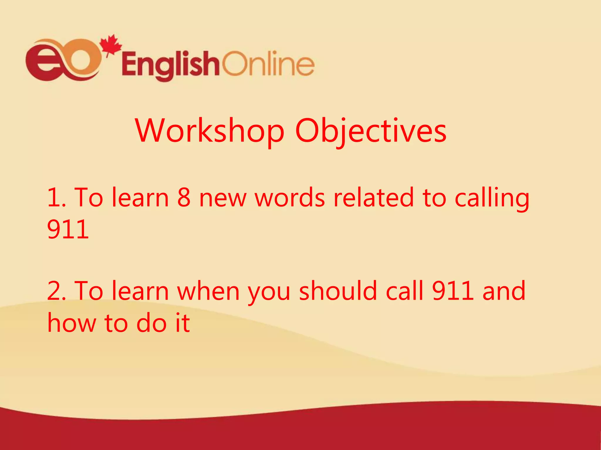 When to call 911 upd | PPTX