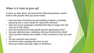 When to give up driving | PPT