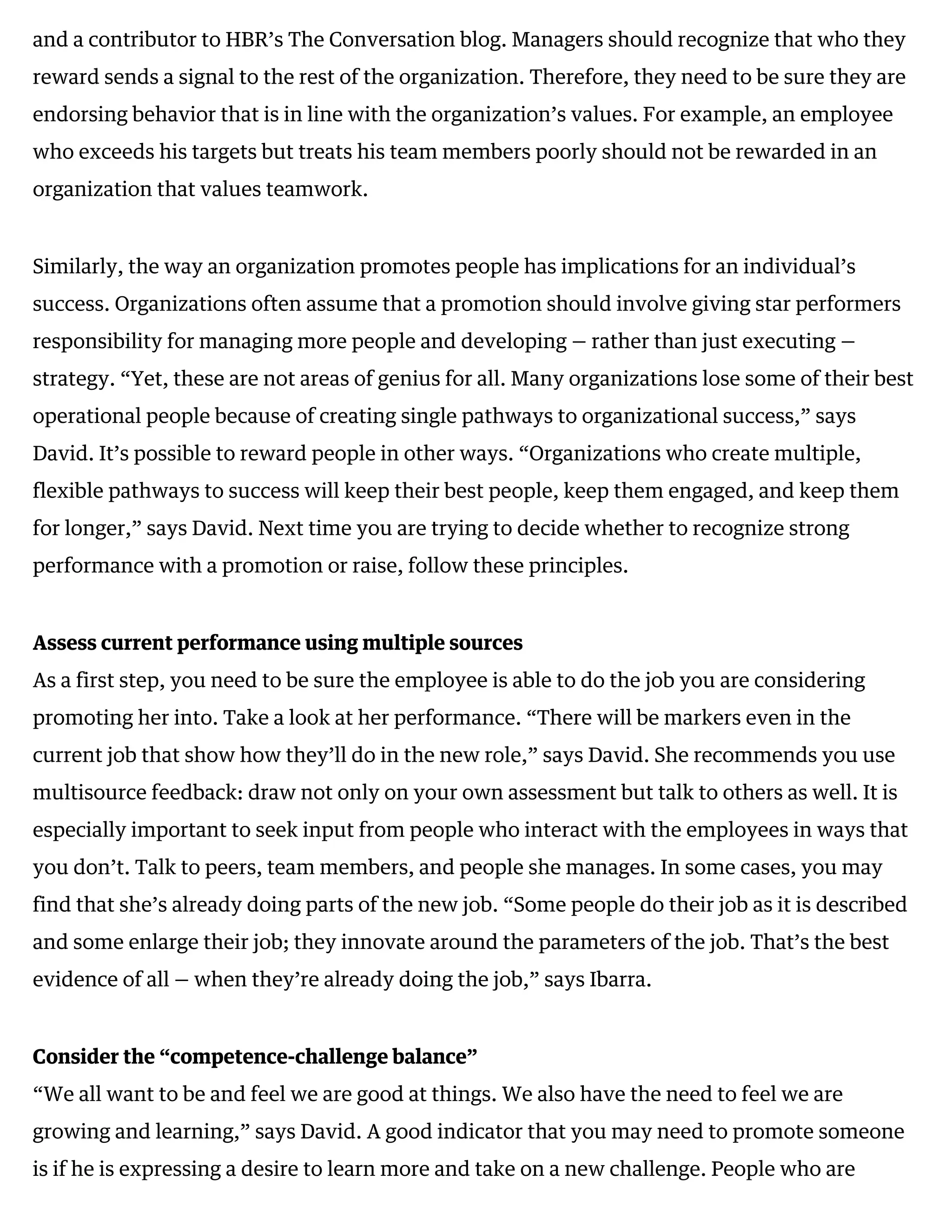 When to reward employees with more responsibility and money | PDF
