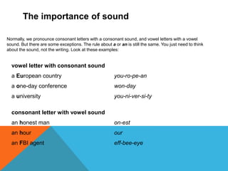 When to say a or an | PPT