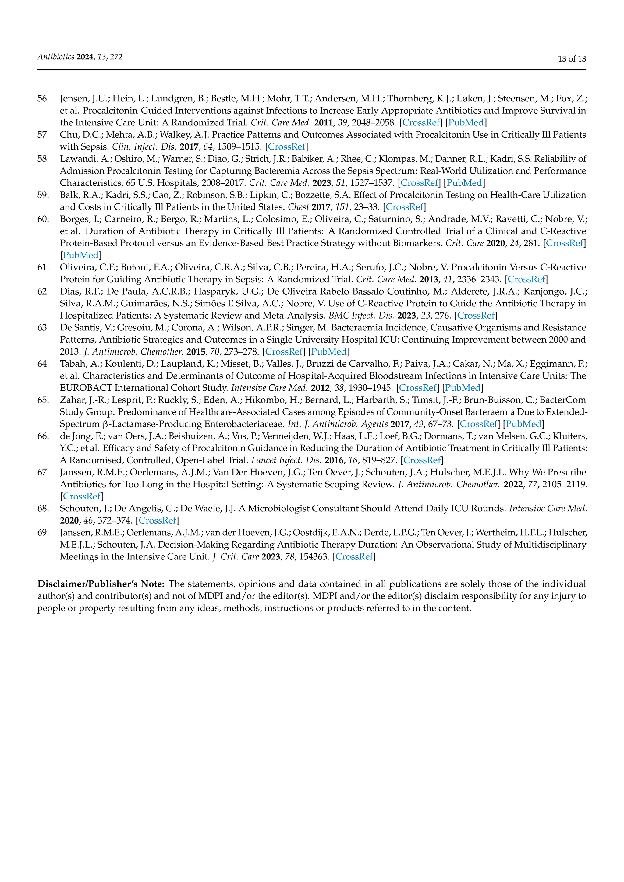 When to Stop Antibiotics in the Critically Ill | PDF