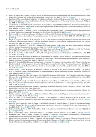 When to Stop Antibiotics in the Critically Ill | PDF