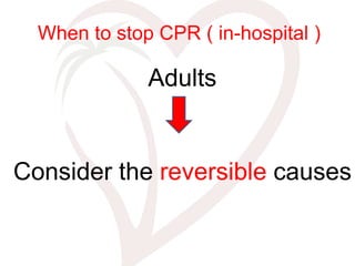 When to stop cpr | PPTX