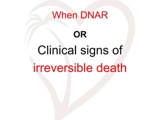 When to stop cpr | PPTX