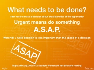 When to use agile - Edapt ltd. | PDF