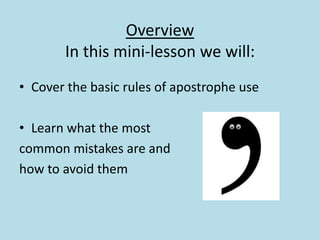 When to Use an Apostrophe | PPT