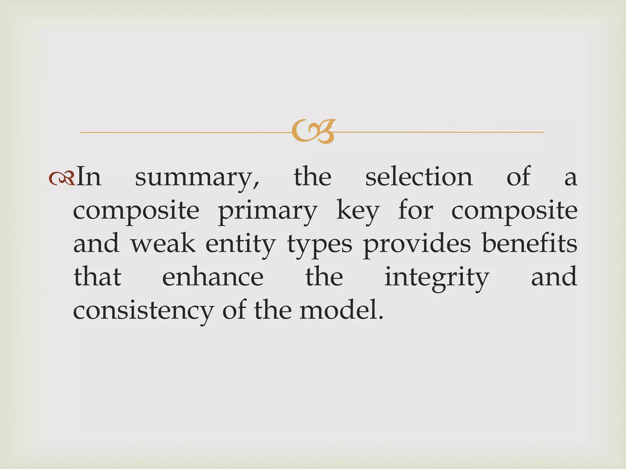 When to use composite primary keys | PPTX | Databases | Computer ...
