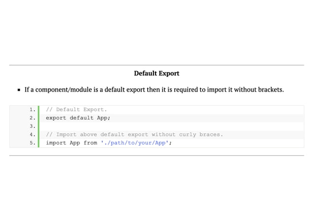 When To Use Curly Braces In Es6 Import Ppt