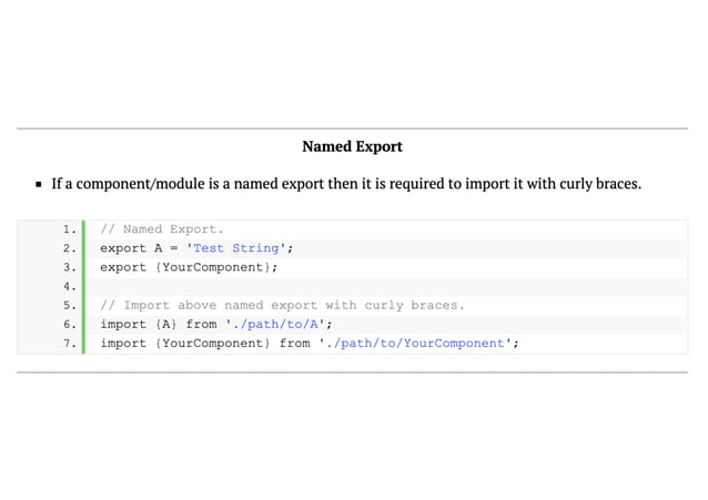 When To Use Curly Braces In Es6 Import Ppt