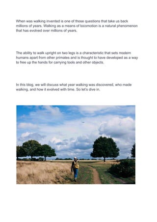 When was walking invented_ Who Invented Walking | PDF