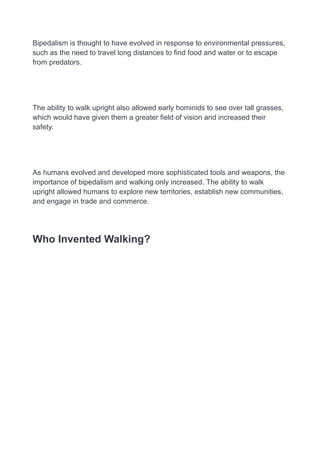 When was walking invented_ Who Invented Walking | PDF | Walking | Sports