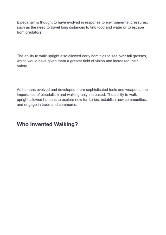 When was walking invented_ Who Invented Walking | PDF | Walking | Sports