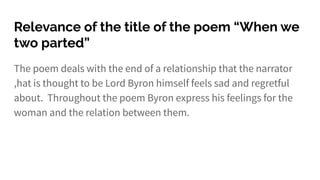 When we two parted | PDF