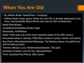 When You Are Old .pptx