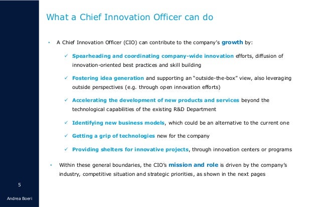 When You Need a Chief Innovation Officer