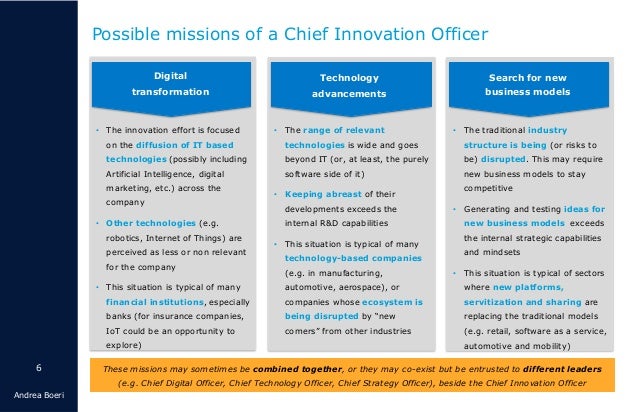 When You Need a Chief Innovation Officer