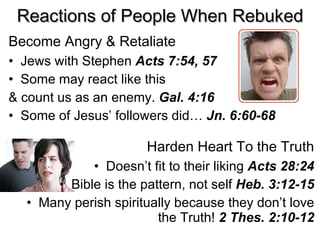 When You Sense A Rebuke | PPT