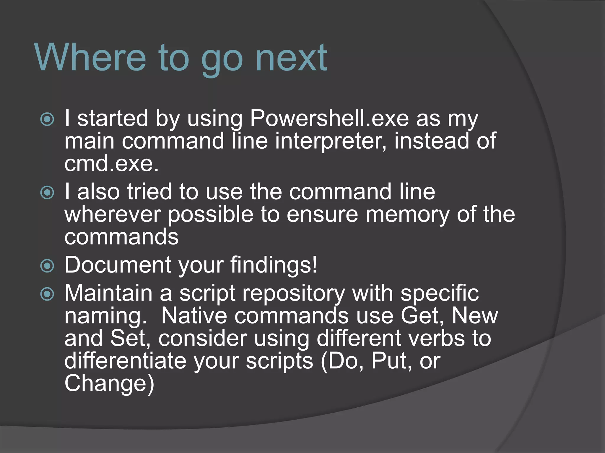 Where to start with power cli | PPT