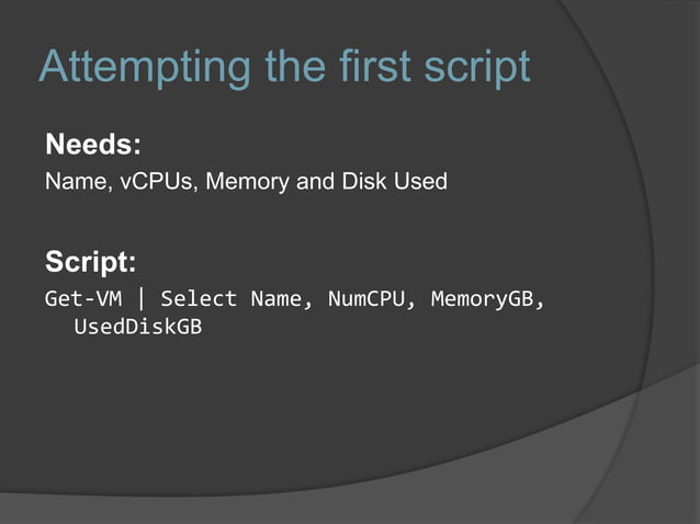 Where to start with power cli | PPT