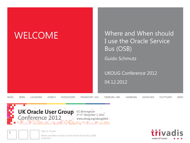 Where and when to use the Oracle Service Bus (OSB) | PPTX