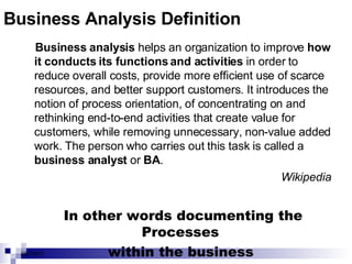 Where Business Analysis ends | PPT