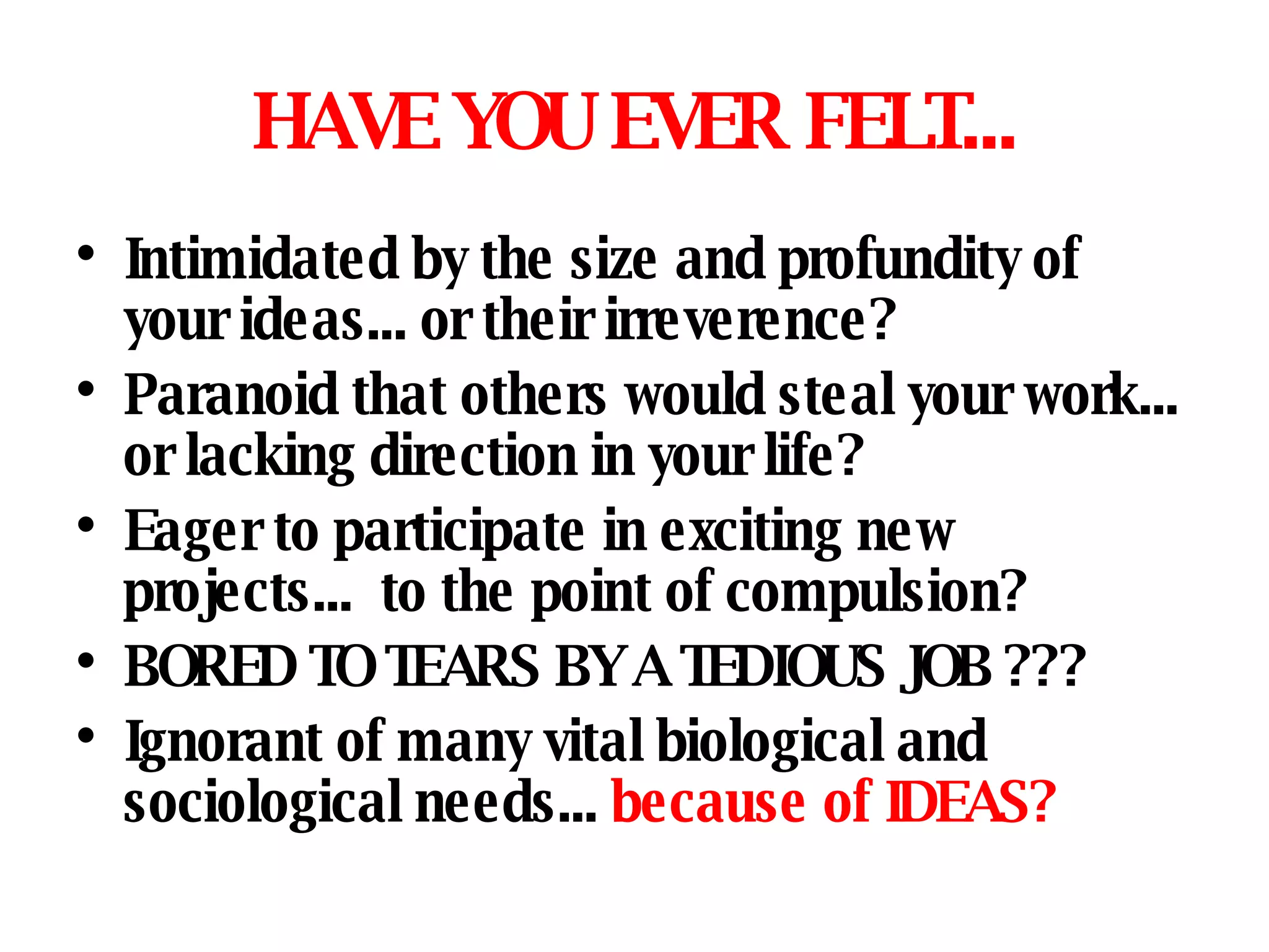 Where Do Ideas Come From Srini Kumar | PPT