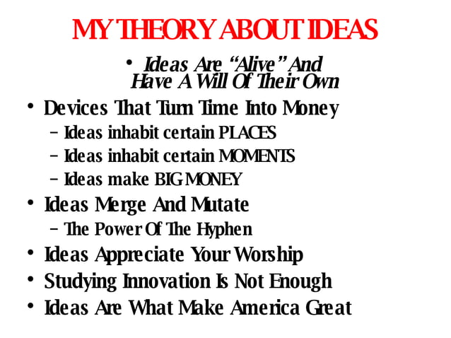 Where Do Ideas Come From Srini Kumar | PPT