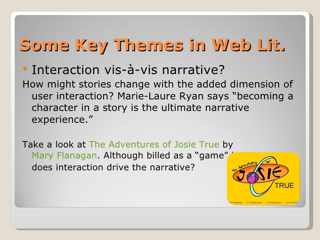 Some Key Themes In Web