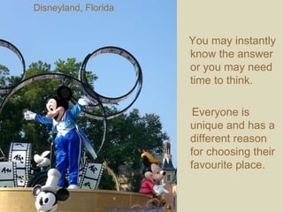 Where Is Your Favourite Place? | PPT | North America Travel | Travel ...