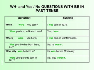 Where Were You Born | PPT