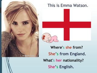 Where are you from, Countries and Nationalities Presentation | PPTX