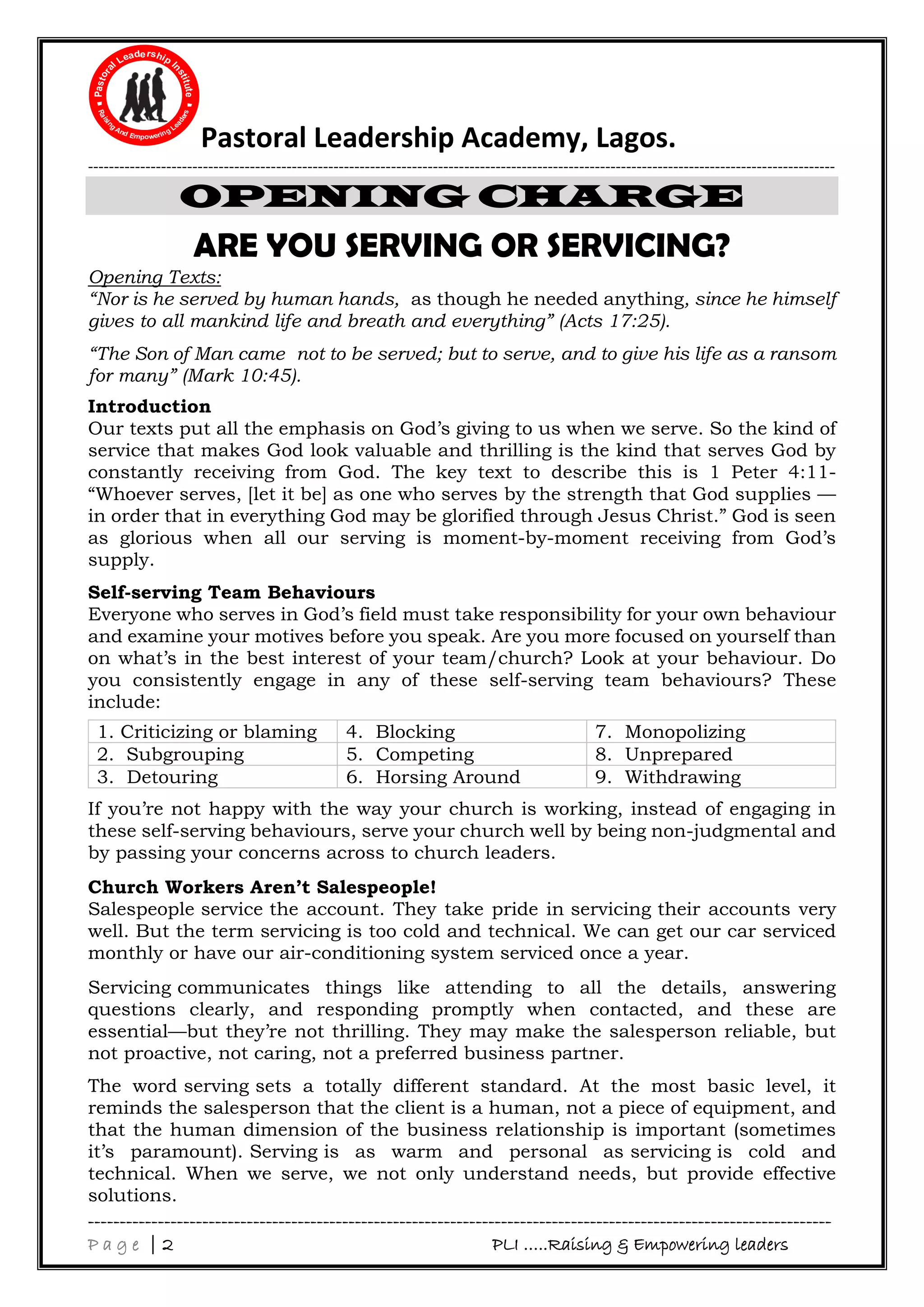 Where are You Serving? | PDF