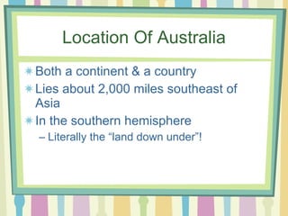 Where australians live | PPT