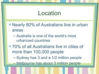 Where Australians Live | PPT