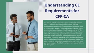 Where Can CFP® Professionals Find Free CE Credits.pptx